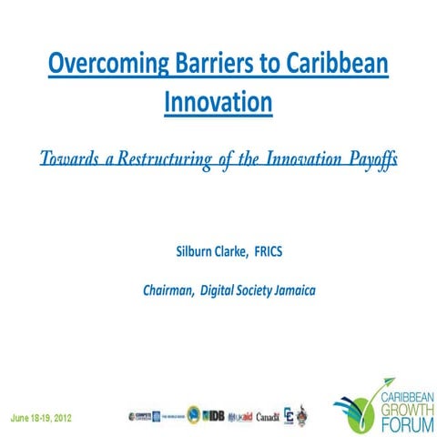 Overcoming Barriers to Caribbean Innovation | PPTX