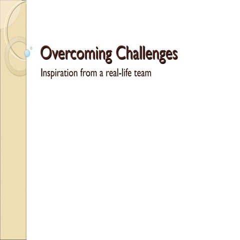 Overcoming Challenges | PPT
