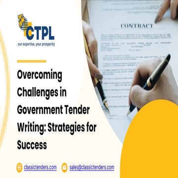 Strategies for Success in Overcoming Government Tender Writing ...