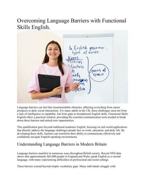 Introduction to Functional English.pptx | Education