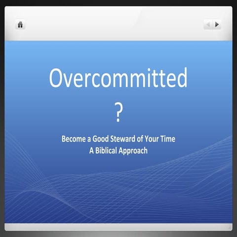 Overcommitted? theology on tap | PPT