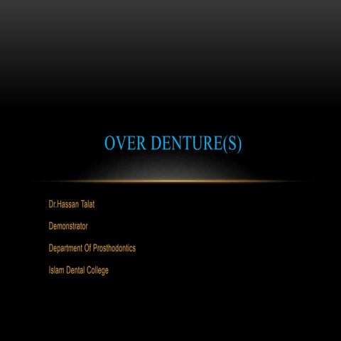 Over denture(s) | PPTX