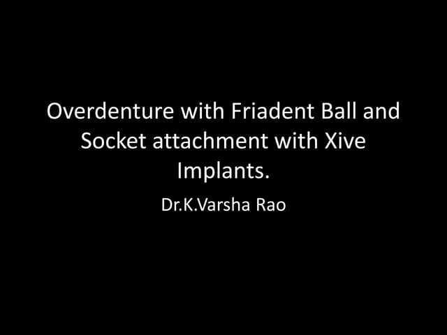 Full mouth fixed implant rehabilitation in a patient | PPTX