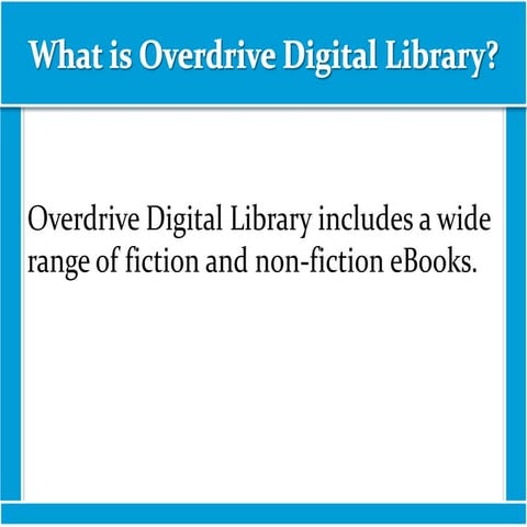 Overdrive libguide | PPTX