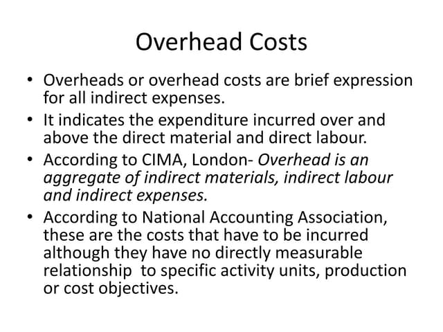 Cost Accounting: Overhead Problems and Solutions | PDF