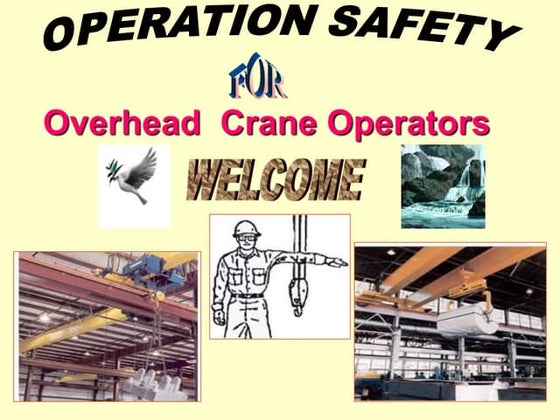 Overhead-Cranes safety training.ppt | Logistics | Business