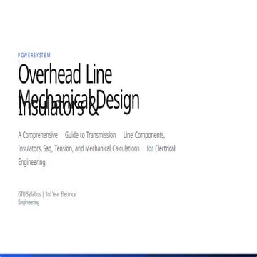Overhead line insulators & SAG calculations | PDF