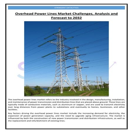 Overhead Power Lines Market Challenges, Analysis and Forecast to 2032.pdf