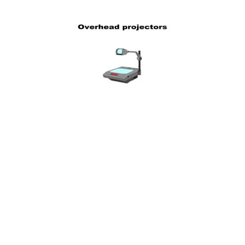 Overhead projectors | DOCX