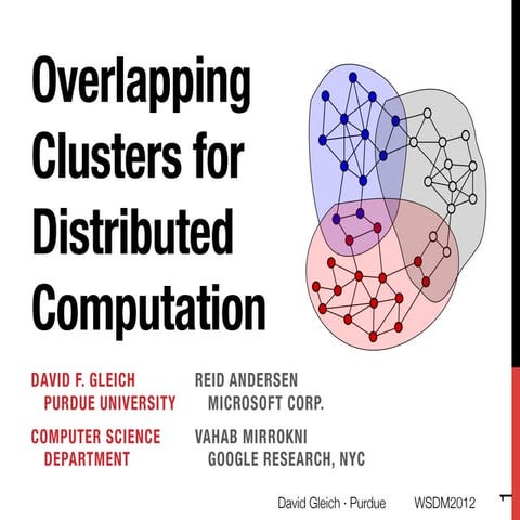 Overlapping Clusters For Distributed Computation Ppt 7694