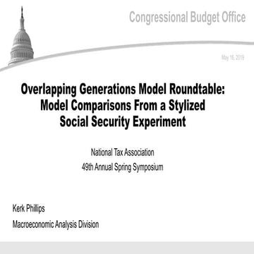 Overlapping Generations Model Roundtable Model Comparisons From a ...