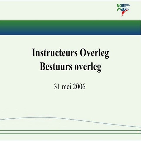 Overleg 31 mei | PPT
