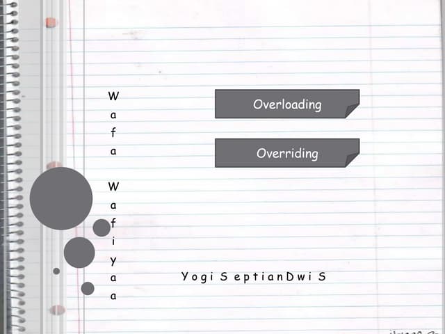 Overload and override | PPTX Overload and override | PPTX