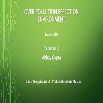 Overpopulation effect on environment | PPTX