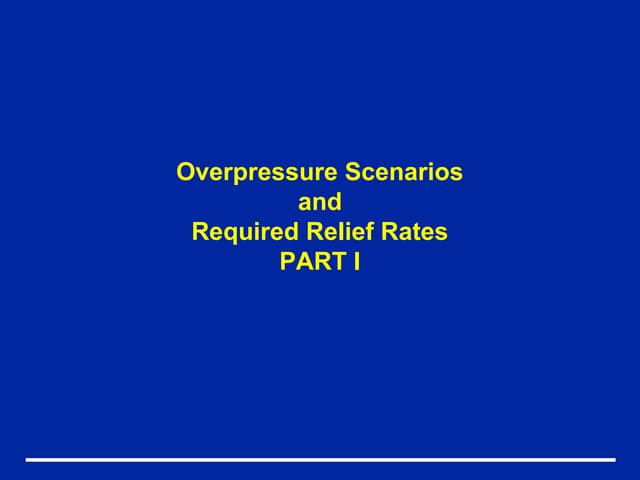 Pressure Relief valve sizing and design | PPTX