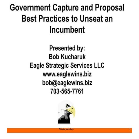 Overtake the government contract incumbent briefing | PPT