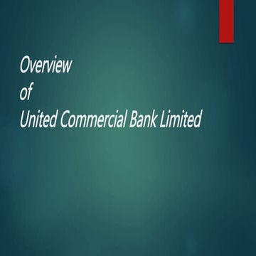 Overview of UCB | PPT
