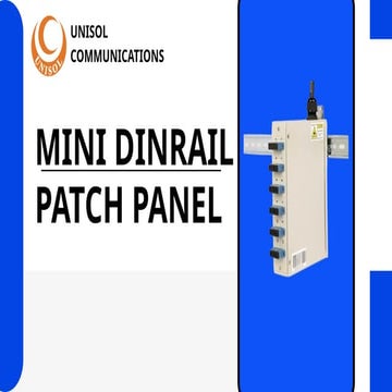 12 Port Micro Din Rail Patch Panel/LIU unisol | PDF