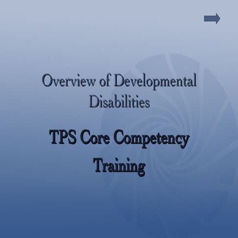 Overview Of Developmentally Disabled | PPT