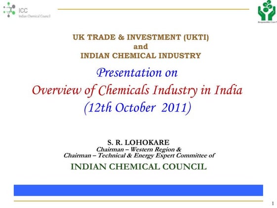Chemical & Petrochemical Industry In India | PPT