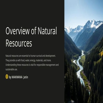 Overview-of-Natural-Resources in details | PPT