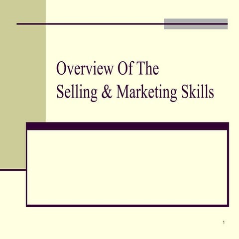 Marketing Skills | PPT