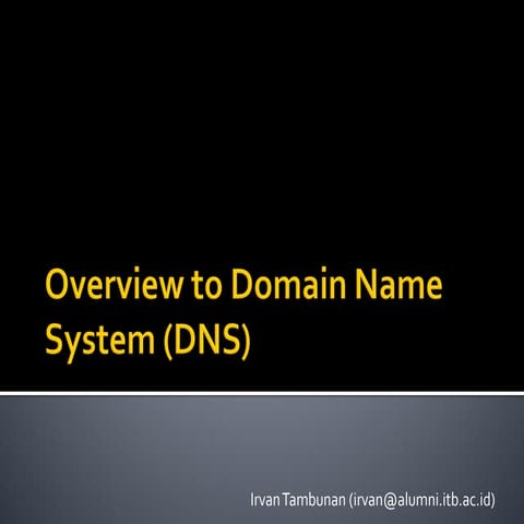 Overview to Domain Name System | PDF
