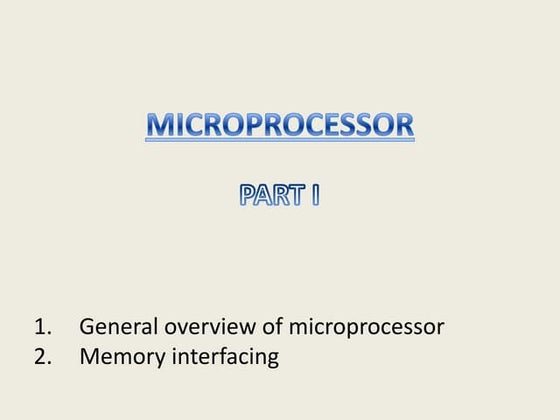Interfacing memory with 8086 microprocessor | PPTX | Data Storage and ...