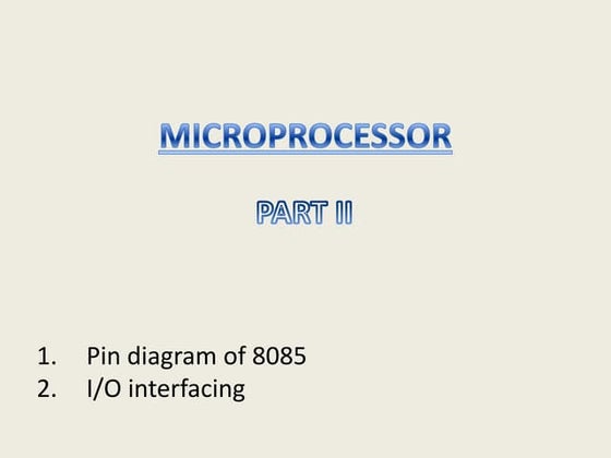 18. memory interfacing iv | PPT