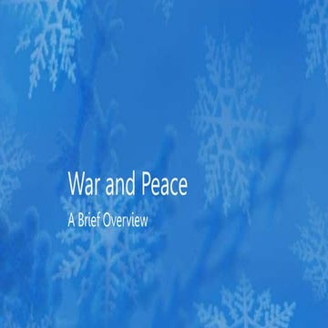 Overview Analysis on War and Peace.pptx