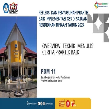 Overview Penyusunan Praktik Baik Implementasi GSS | PPT