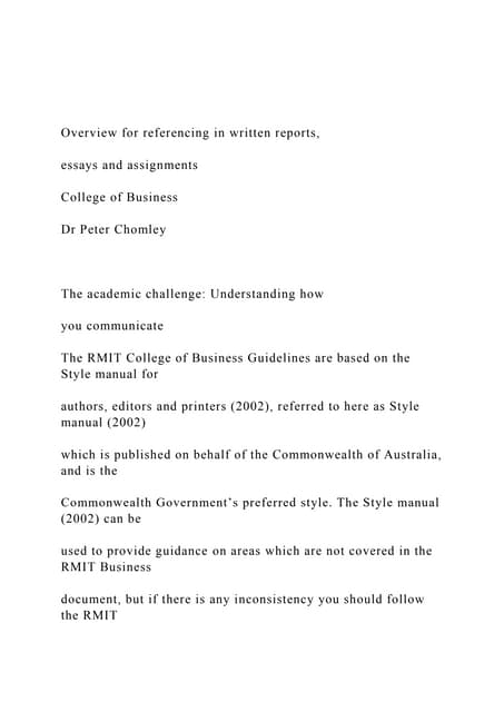 Week 2: Referencing | PPT