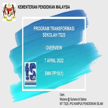 An Overview of 8 modules for TS25 Programme | PPT