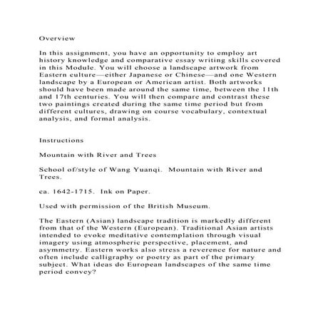 OverviewIn this assignment, you have an opportunity to employ ar.docx