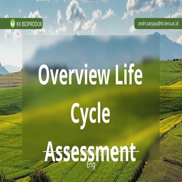 Overview Life Cycle Assessment mmmmmmmmmmmmmmmmmmmmm | PPT
