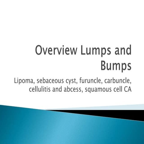 Overview lumps and bumps | PPTX