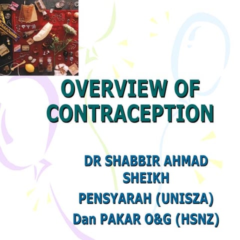 Overview of contraception | PPT