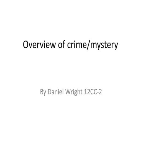 Mystery Genre Grade 3Genre | PPT