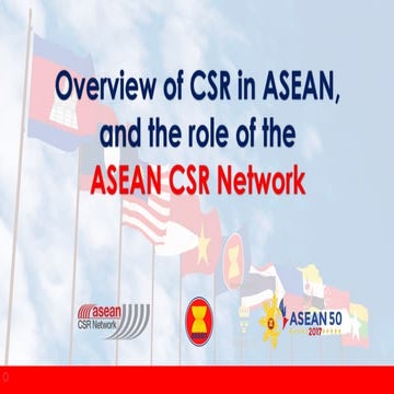 Overview of CSR in ASEAN and the Role of the ASEAN CSR Network | PDF