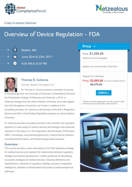 Final flyer-WIB-Chicago_March FDA regulation_2015 | PDF
