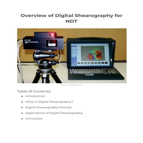 Overview of Digital Shearography for NDT | PDF