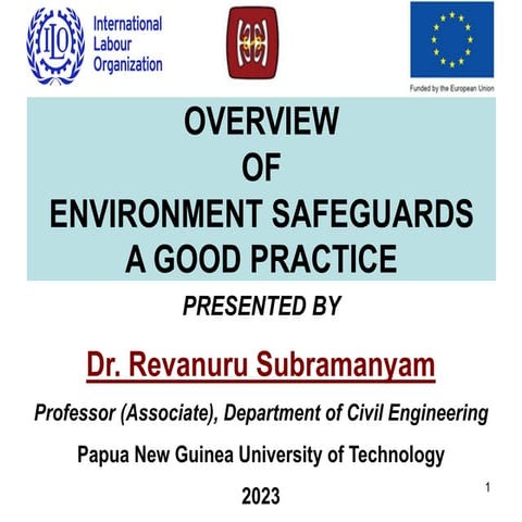 Overview of Environmental Safeguards: A GOOD PRACTICE | PDF