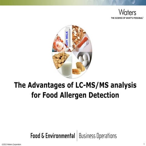 Overview of Food Allergen Detection using Mass Spectrometry - Waters ...
