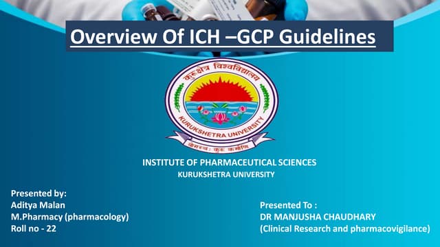 ICH-GCP Guidelines | PPTX