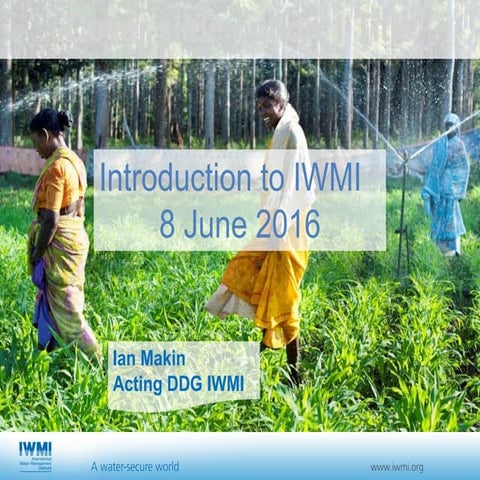 Introduction to IWMI | PDF