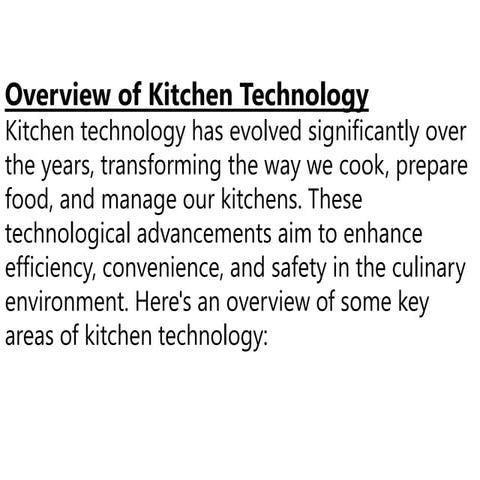 overview of kitchen technology.ppt