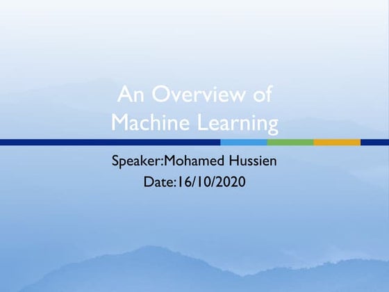 Machine learning ppt | PPT