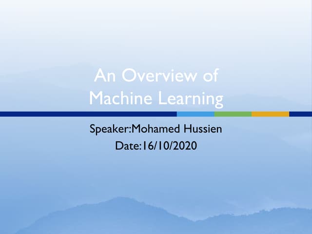 Machine learning ppt | PPTX