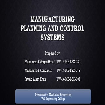 Overview of manufacturing system history | PDF
