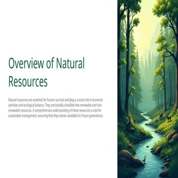 Overview of Natural Resources Environmental Science | PPTX